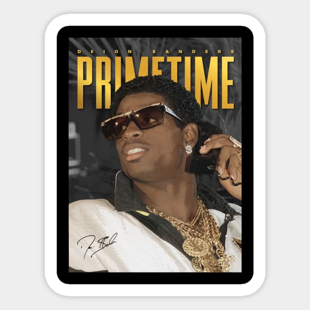 Deion Sanders Primetime - Deion Sanders Primetime - Sticker | TeePublic